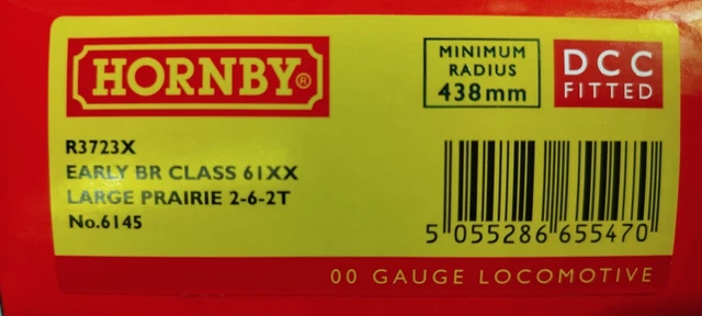 HORNBY R3723X BR CLASS 61XX LARGE PRAIRIE,NEW, DCC, OO £141.24 ...