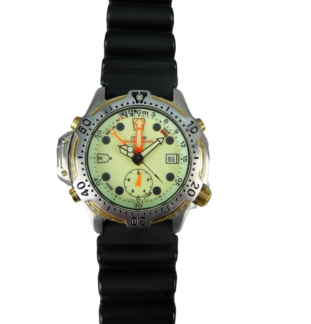 CITIZEN PROMASTER DIVER 200m Aqualand 5812-F80014 Bicolor Leuchtkeks ...