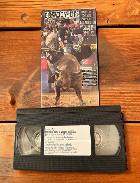 RARE VHS COWBOY UP: Inside the Extreme World of Bull Riding LUKE PERRY ...