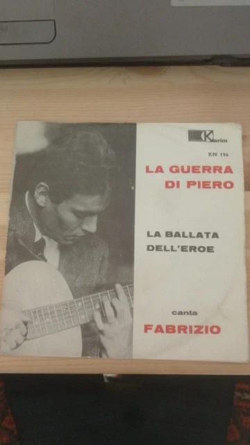 FABRIZIO DE ANDRE' - La Guerra Di Piero - 45 Giri - Raro - Kn 194 EUR ...