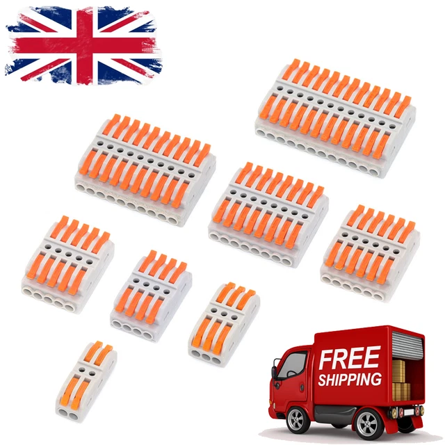 SPLITTER QUICK WIRE Connector Push-in Conductor Terminal Block Cable ...