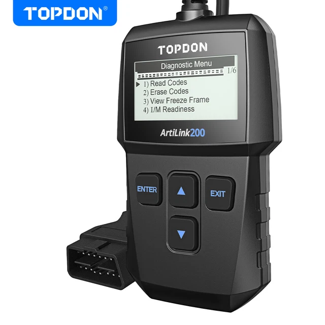 TOPDON AL200 OBD2 Car Engine Fault Diagnostic Scan Tool Auto Code ...
