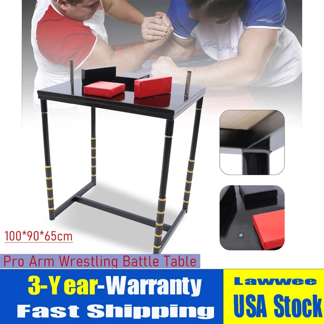 PRO ARM WRESTLING Table Set Arm Wrestling Battle Table Stand w/ Pads ...