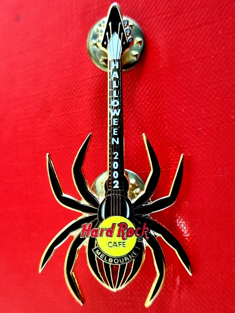 HRC HARD ROCK Cafe Melbourne Halloween 2002 Spider Guitar LE300 New £15 ...