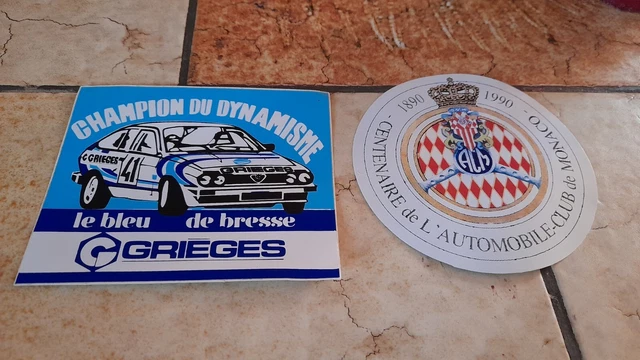 LOT AUTOCOLLANT RALLYE Monte Carlo Alfa Roméo Sticker Wrc Plate Plaque ...