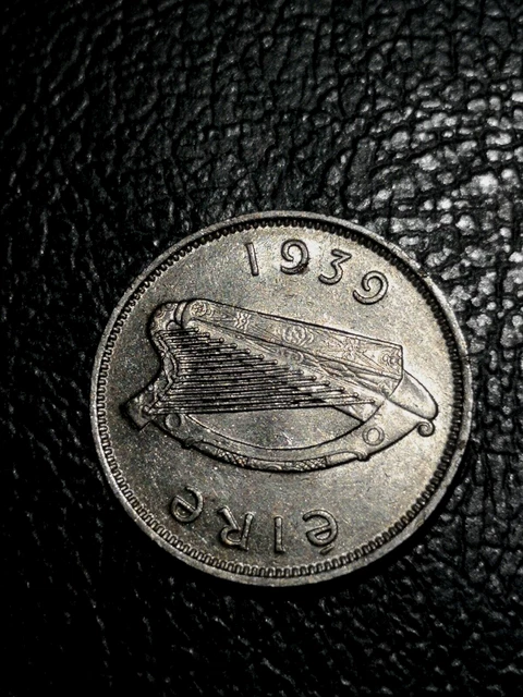 1939 IRISH 6D Coin - 876k minted only - UNC #IE14 £2.58 - PicClick UK