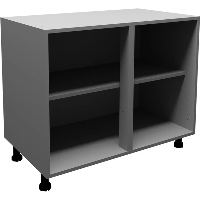 KITCHEN BASE UNIT Carcass 1200mm Cabinet Matt Dust Grey Fully Assembled ...