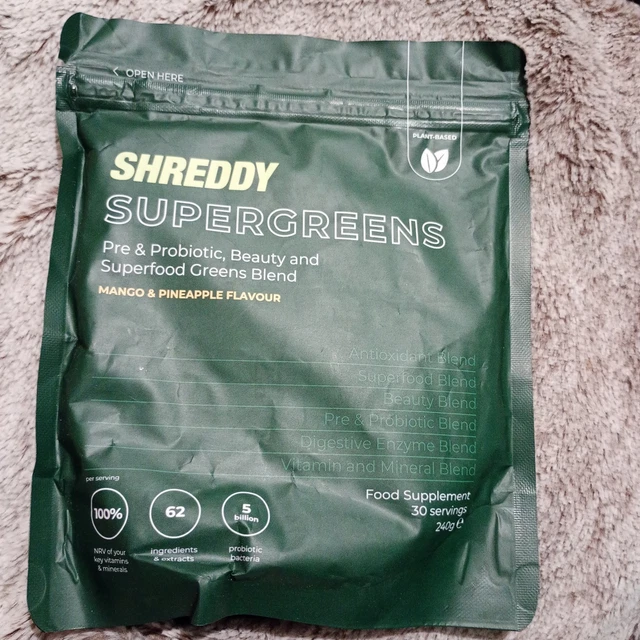 SHREDDY SUPERGREENS MANGO& pineapple flavour £32.36 - PicClick UK