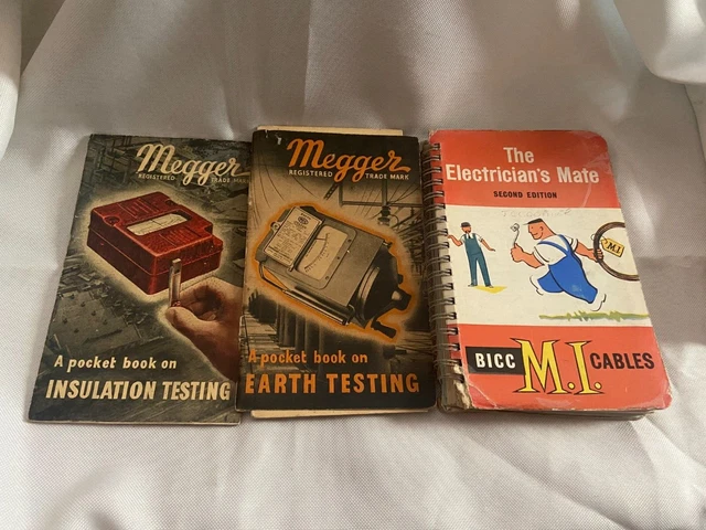 MEGGER POCKET BOOKS on Electrical Testing etc 1939, 1946 £6.50 ...