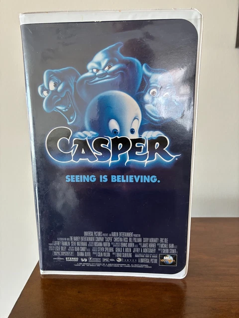 CASPER VHS TAPE 1995 Halloween Movie Supernatural Ghost Comedy ...