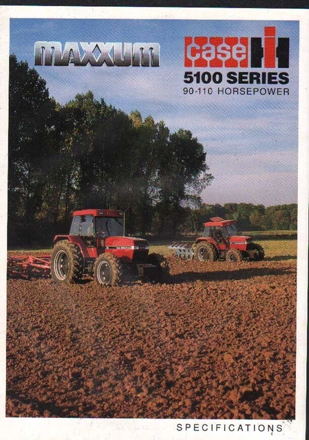 CASE IH &MAXXUM 5100 Series" Tractor Specification Brochure Leaflet £6.50 - PicClick UK