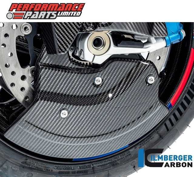 ILMBERGER BMW M1000RR 2023 23 Gloss Carbon Fibre Front Wheel Shroud ...