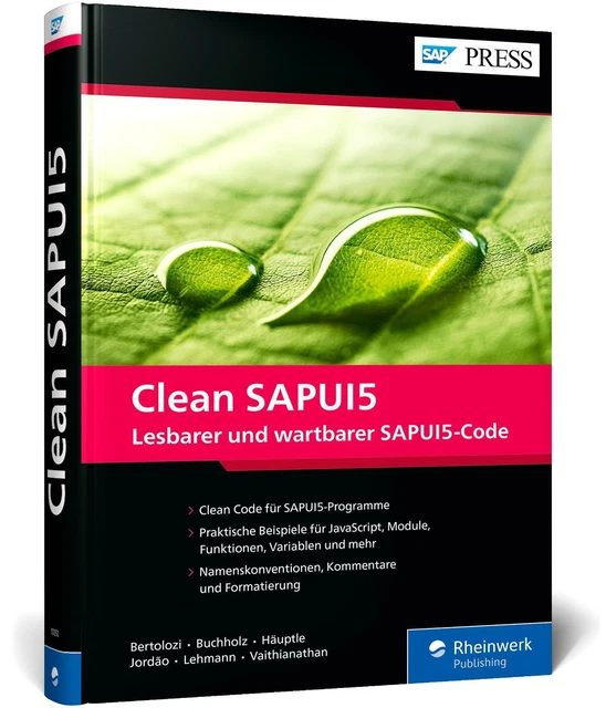 Clean Sapui5 Der Clean Code Guide Für Sapui5 Daniel Bertolozi U A