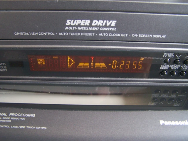 REFURBISHED TBC PANASONIC NV-HS950 S-VHS Super VHS Recorder with ...