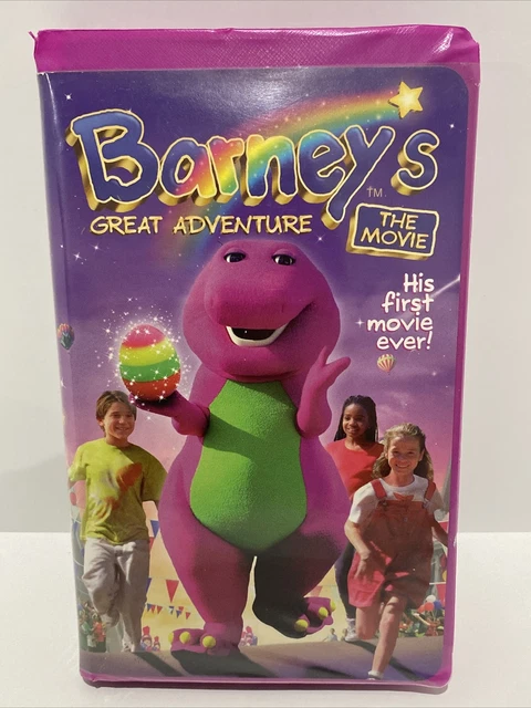 BARNEY THE PURPLE Dinosaur VHS Purple Clamshell Barney’s Great ...
