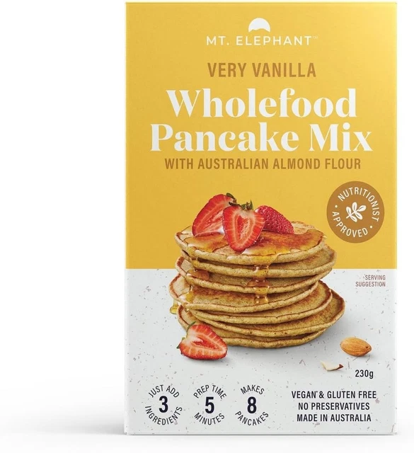 MT. ELEPHANT VERY Vanilla Wholefood Pancake Mix 230 g $17.09 - PicClick AU