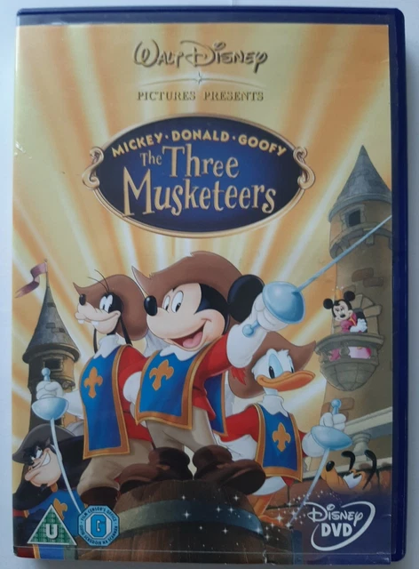MICKEY-DONALD-GOOFY, THE THREE Musketeers, DVD, 2004, Walt Disney ...