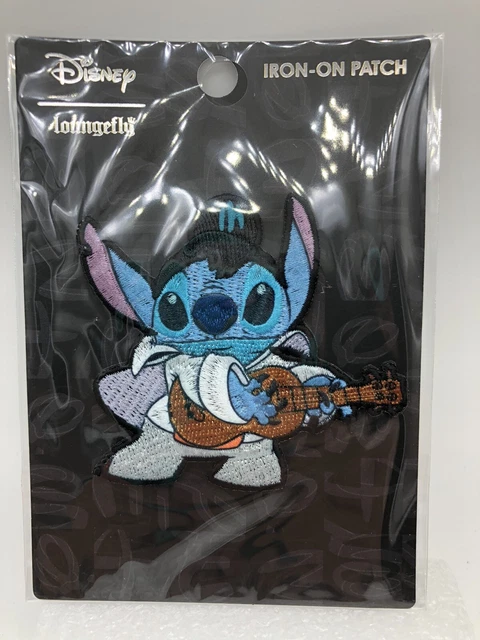 DISNEY LILO & Stitch 'Elvis' Stitch Iron On Patch Embroidered New 3