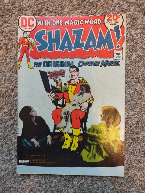 SHAZAM #6 &DC Comics" 1973 "The Original Captain Marvel" Infinity Cover ...