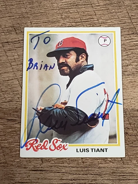 AUTOGRAPHIÉ 1978 TOPPS - #345 Luis Tiant, Red Sox de Boston EUR 2,76 ...