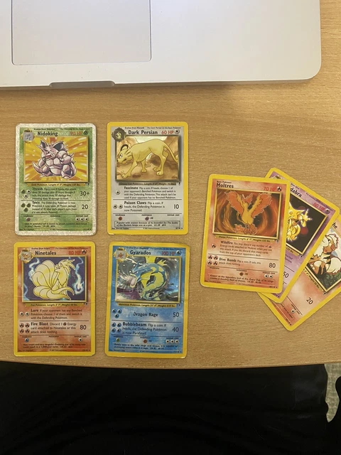 7 CARTE POKÉMON - Legendary Collection Nidoking Reverse Holo, Gyarados ...