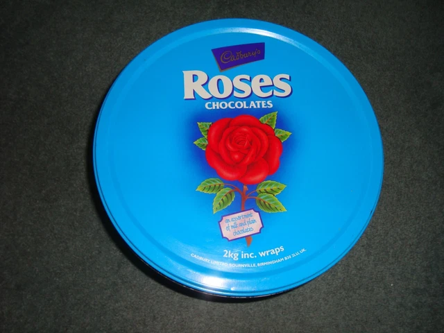 VINTAGE CADBURYS ROSES COLLECTABLE TIN 1995 2kg (EMPTY) GC £2.50 ...
