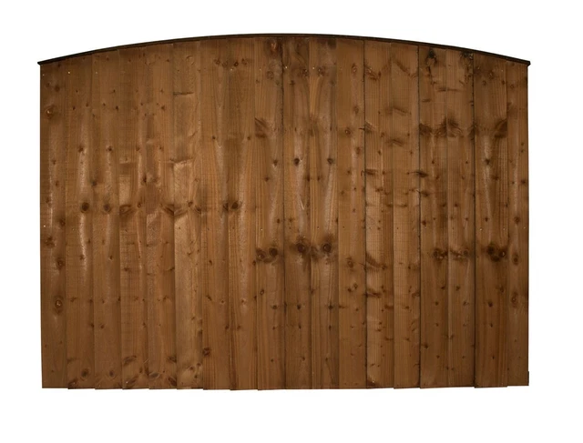 HEAVY DUTY FEATHER edge fence panel arch top 6ft wide/6ft high £43.02 ...