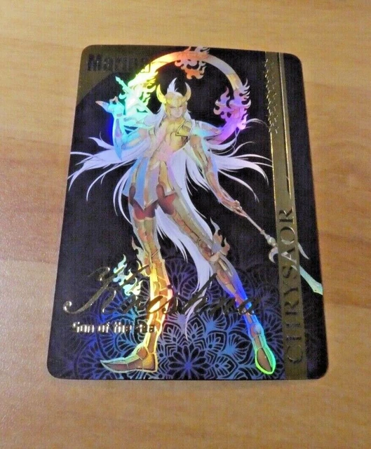 SAINT SEIYA ANIME Manga Fan Card M107 Prism Holo Mirror Carte 3 Gold ...