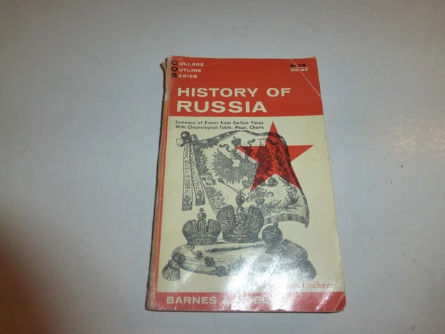 HISTORY OF RUSSIA Chronological Table Maps Charts Walter Kirchner,1959 ...
