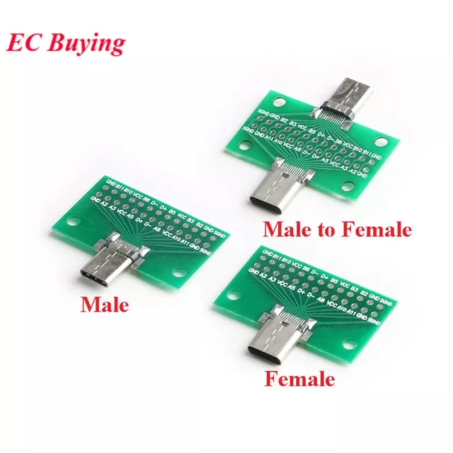 TYPE-C USB 3.1 Test PCB Board Adapter Connector for Data Transfer $5.62 ...