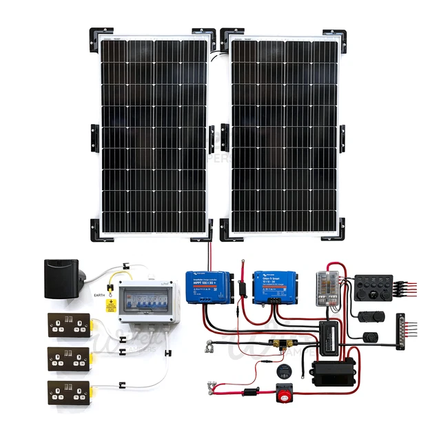 VICTRON ENERGY 30A DC/DC & 30A MPPT 12V & 240V & Solar Camper Van Kit £ ...