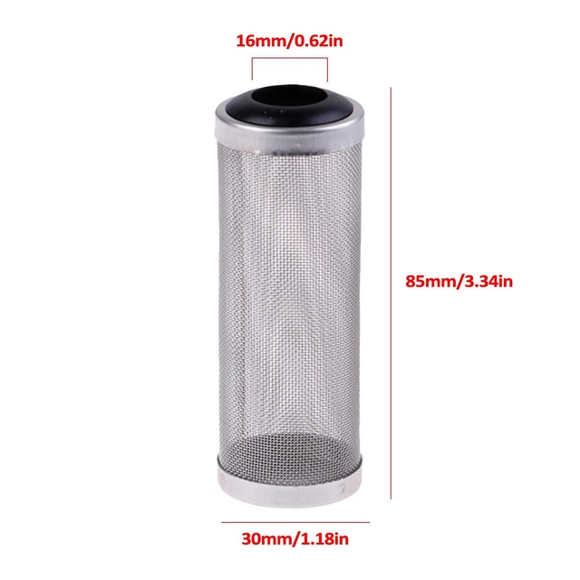 STAINLESS STEEL AQUARIUM Filter Inflow Inlet Basket Mesh Shrimp Protect ...