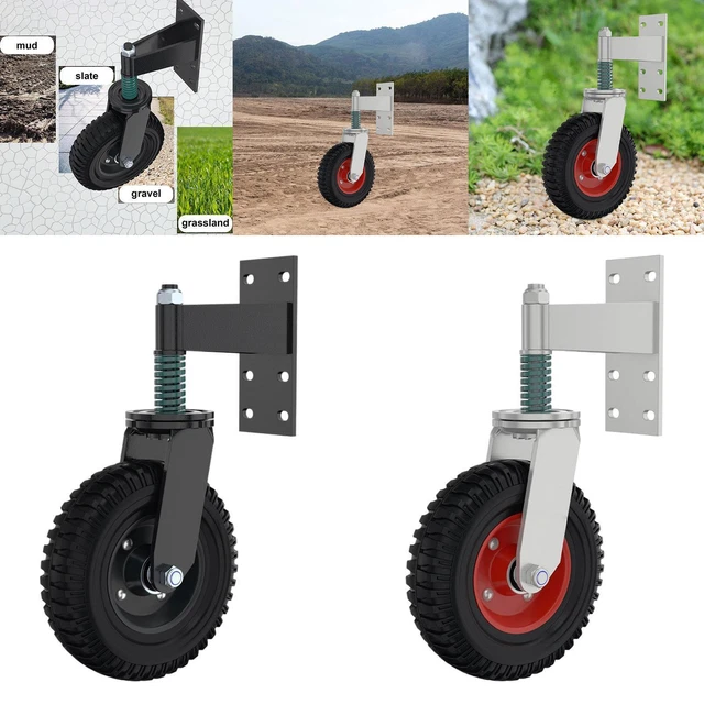 GATE WHEEL HEAVY Duty Spring Loaded Gate Caster for Metal Gates Fence ...