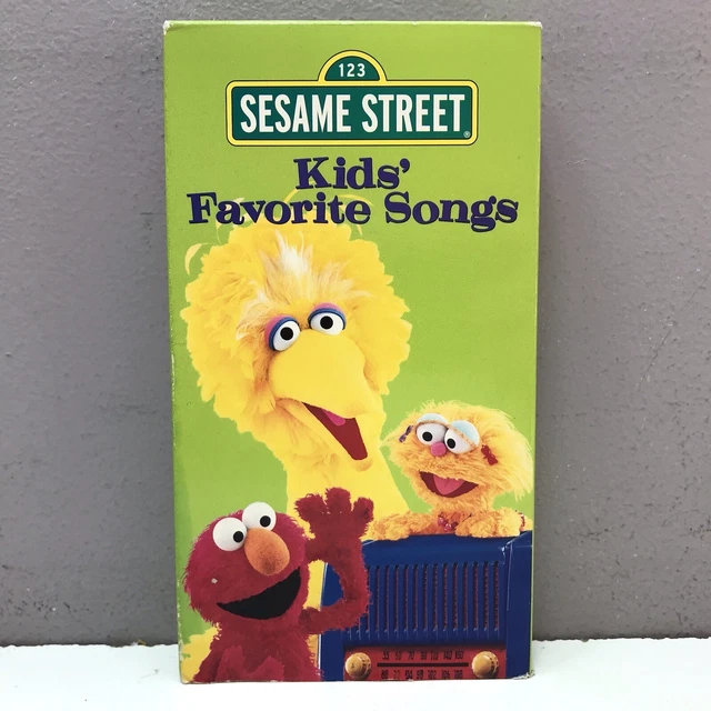 SESAME STREET KIDS’ Favorite Songs VHS Home Video VCR Tape RARE Elmo ...