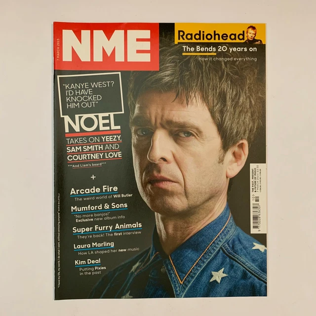 NME 7 MAR 2015 Noel Gallagher Oasis Radiohead Super Furry Animals ...