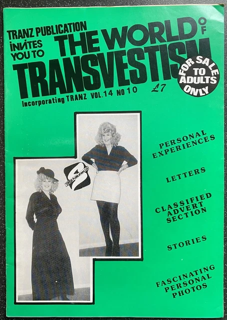 THE WORLD OF Transvestism vintage magazine. VOL.14 No.10 + Actual ...