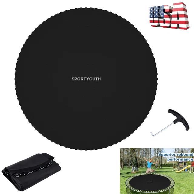 12FT/14FT/15FT REPLACEMENT TRAMPOLINE Spring Mat Round Outdoor Spare ...