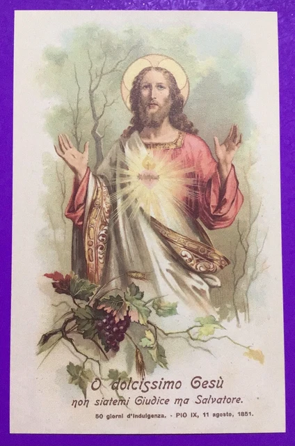 SANTINO HOLY CARD, Sacré Cœur De Jésus -Rif. 8777 EUR 24,58 - PicClick FR