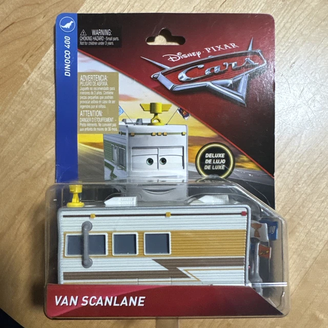MATTEL DISNEY PIXAR Cars Deluxe Van Scanlane Dinoco 400 $27.99 - PicClick