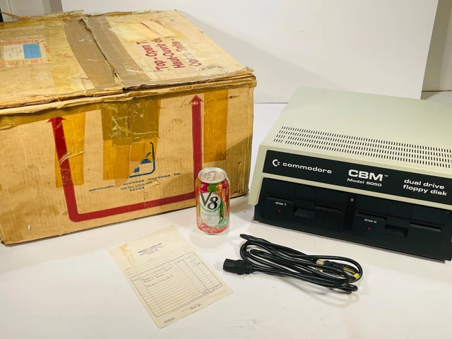 VINTAGE COMMODORE CBM 8050 Dual Drive Computer 5.25" Floppy Disk +Box ...