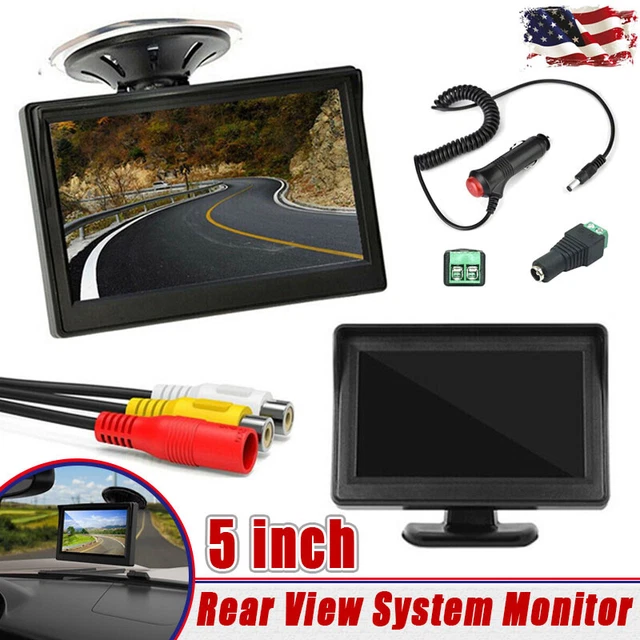 5& MONITOR CAR Rear View System TFT LCD for Night Vision Backup Reverse ...