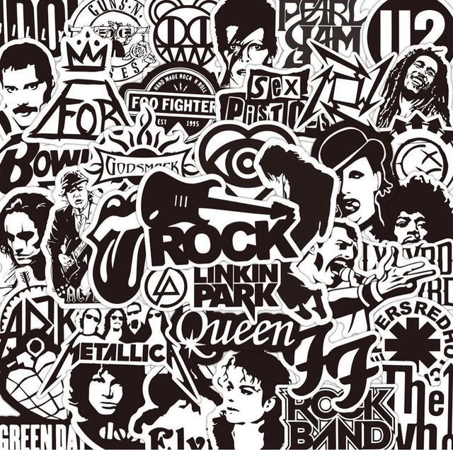 19-Z MUSIC MUSIC Stickers, 50 Stickers, Bomb Street Retro Skater Tape ...