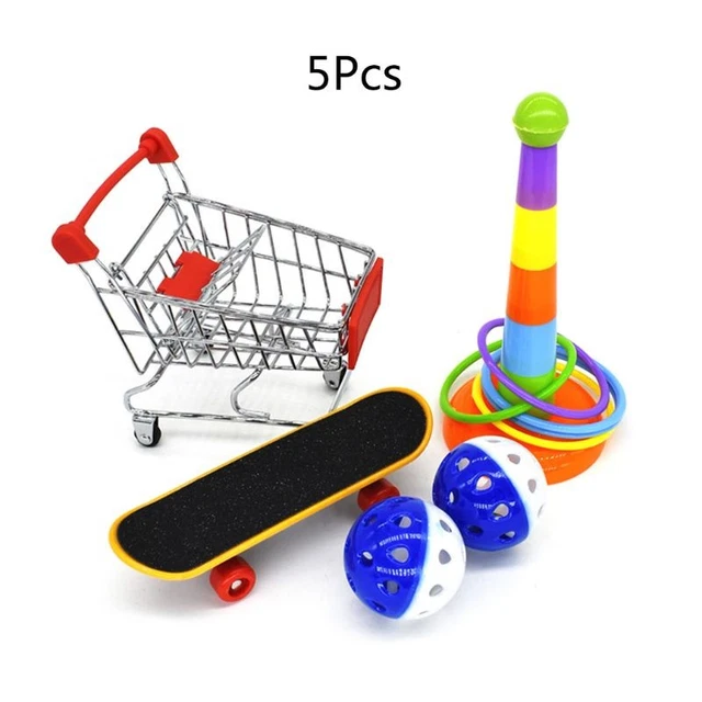 5 PCS MINI Skateboard Stand Perches Entertainment Shopping Cart ...
