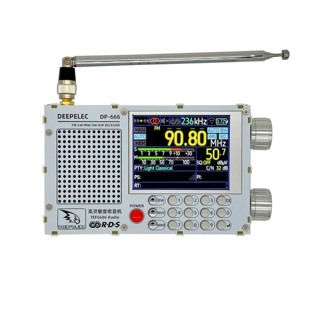DP-666 TEF6686 RADIO 5000mAh High Sensitivity Full Band FM AM FM Short ...