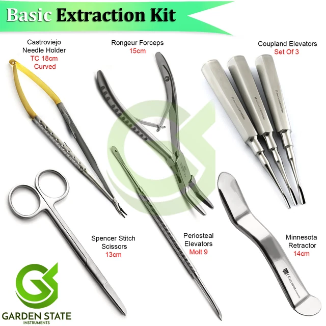 DENTAL COUPLAND ELEVATORS Extraction Luxation Friedmann Forceps ...