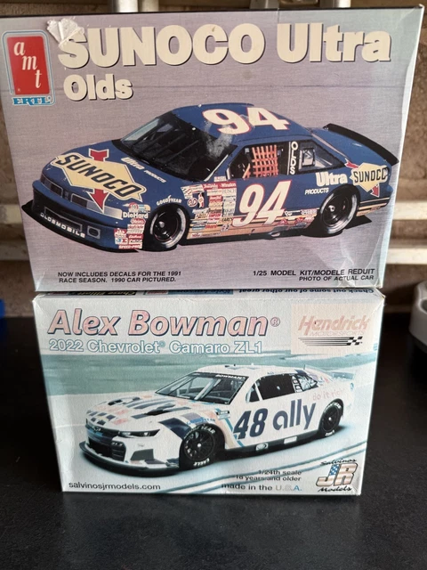 SUNOCO ULTRA OLDSMOBILE NASCAR MODEL KIT TWO of them part built £1.13 ...