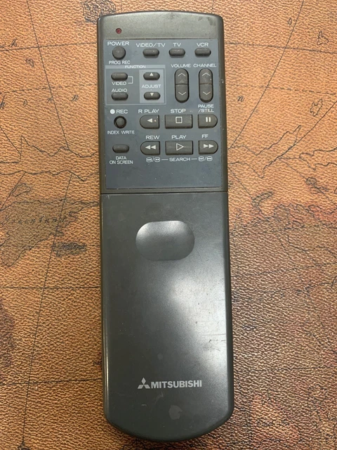 MITSUBISHI VCR TV Sum-3/Aa/ Iec R6 Remote Control Vintage 939P363A1 ...