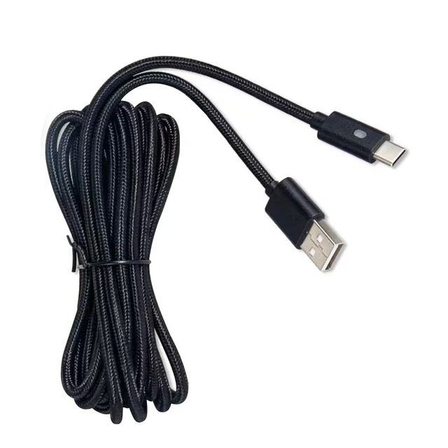 9.8FT/3M USB-C TYPE Gamepad Charging Cable Data Line Cord for PS5/XSX ...