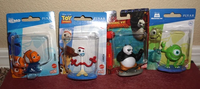 LOT OF 4 Figurines Disney Finding Nemo, Monsters Inc., Toy Story, Kung ...