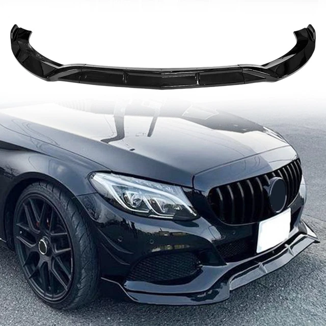 FÜR MERCEDES C-KLASSE W205 AMG 2015-2018 Frontlippe Spoiler Sport Glanz ...